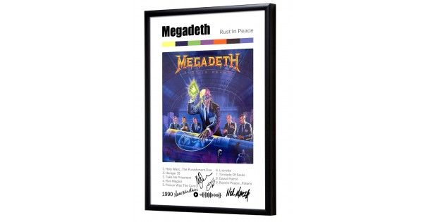 Megadeath "Rust in Peace" album print