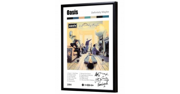 Oasis "Definitely Maybe" album print