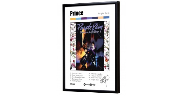 Prince "Purple Rain" album print