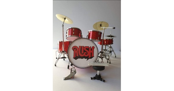 Rush Miniature Drum kit logo