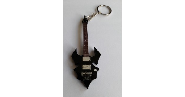 Misfits Doyle 10cm Wooden Tribute Guitar Key Chain