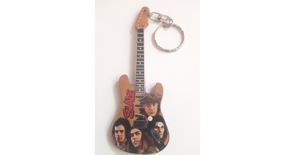 Slade 10cm Wooden Tribute Guitar Key Chain