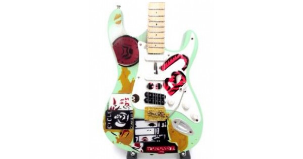 Green Day Tribute Miniature Guitar