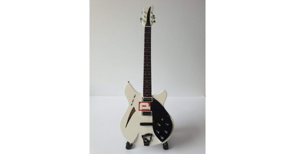 Paul Weller The Total Look 10" Miniature Tribute Guitar White