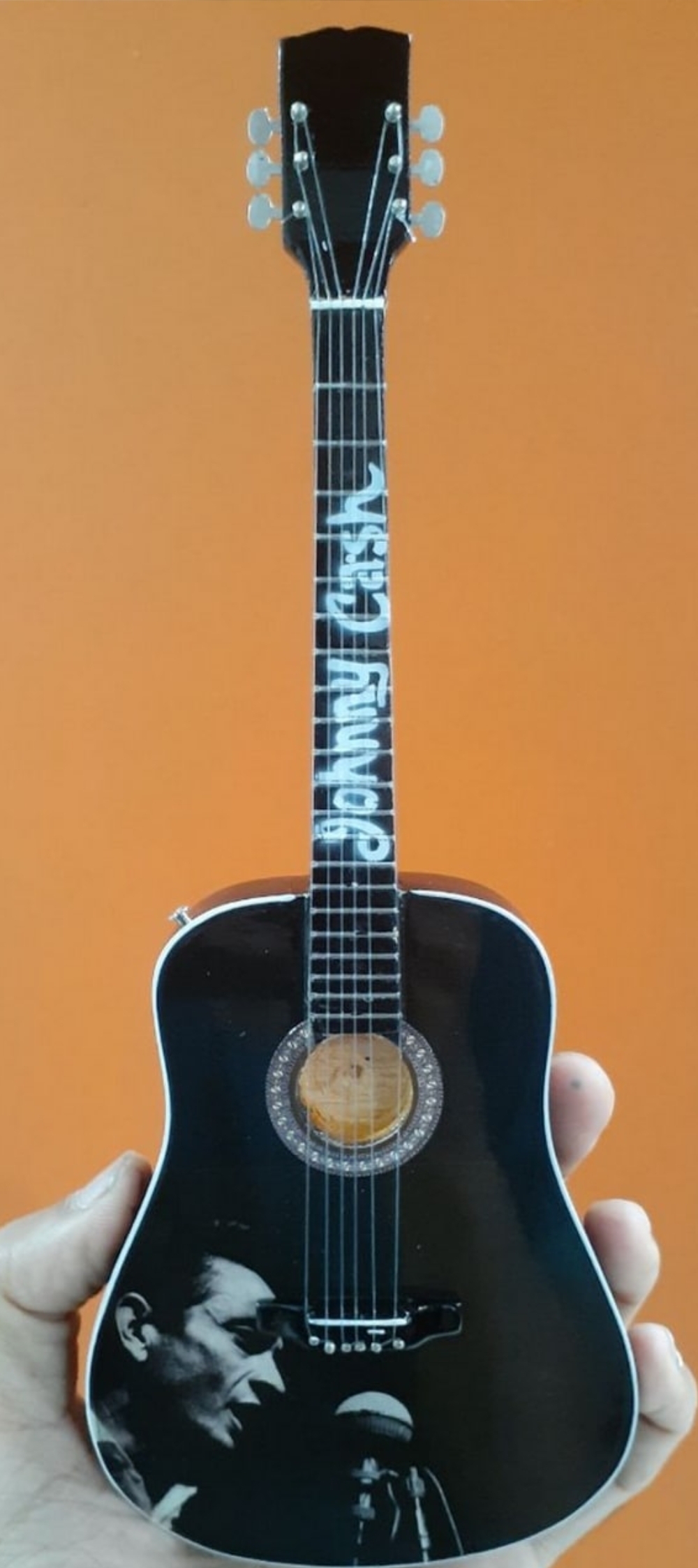 Johnny Cash Tribute Miniature Guitar Exclusive
