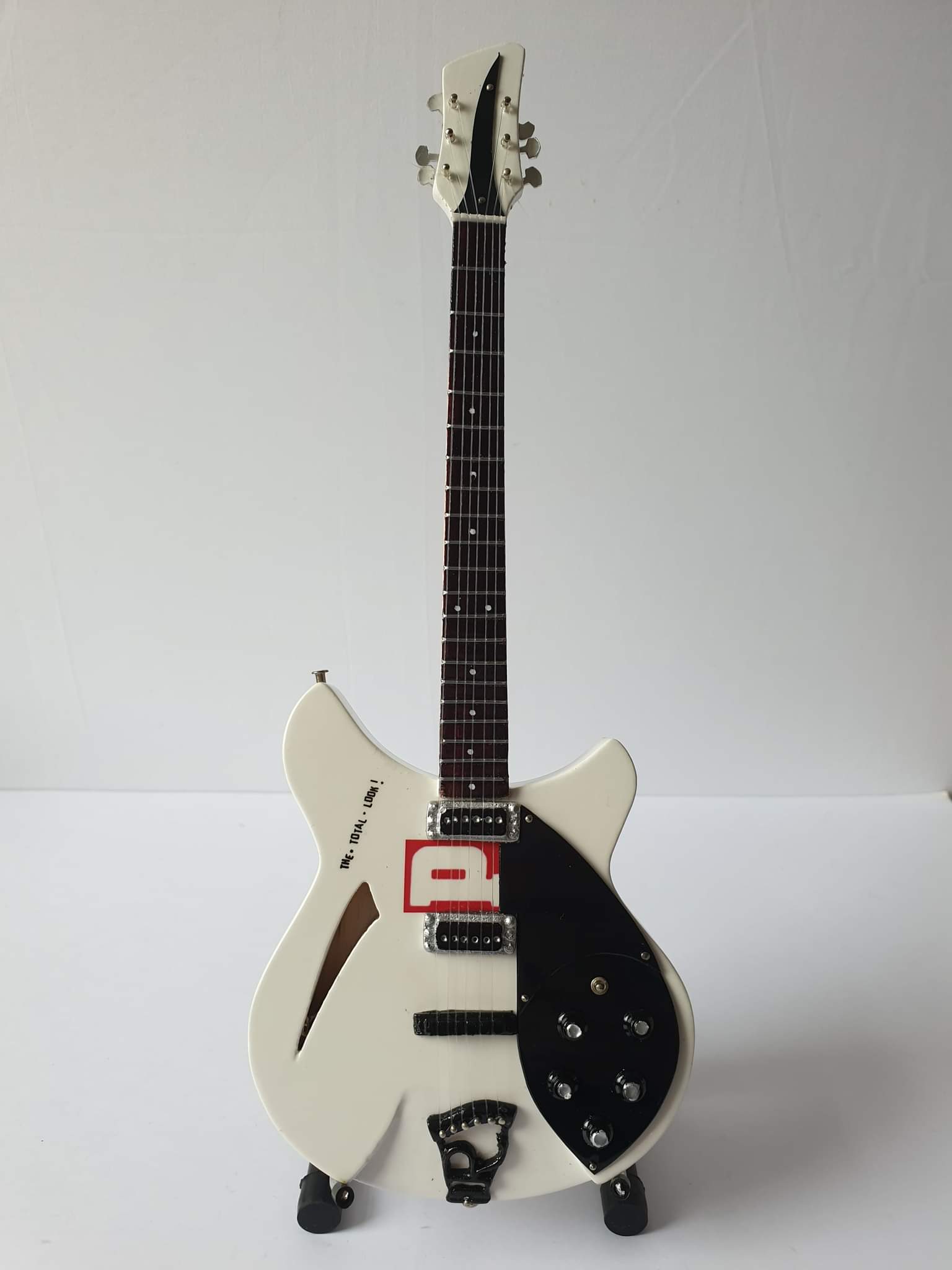 Paul Weller The Total Look 10" Miniature Tribute Guitar White